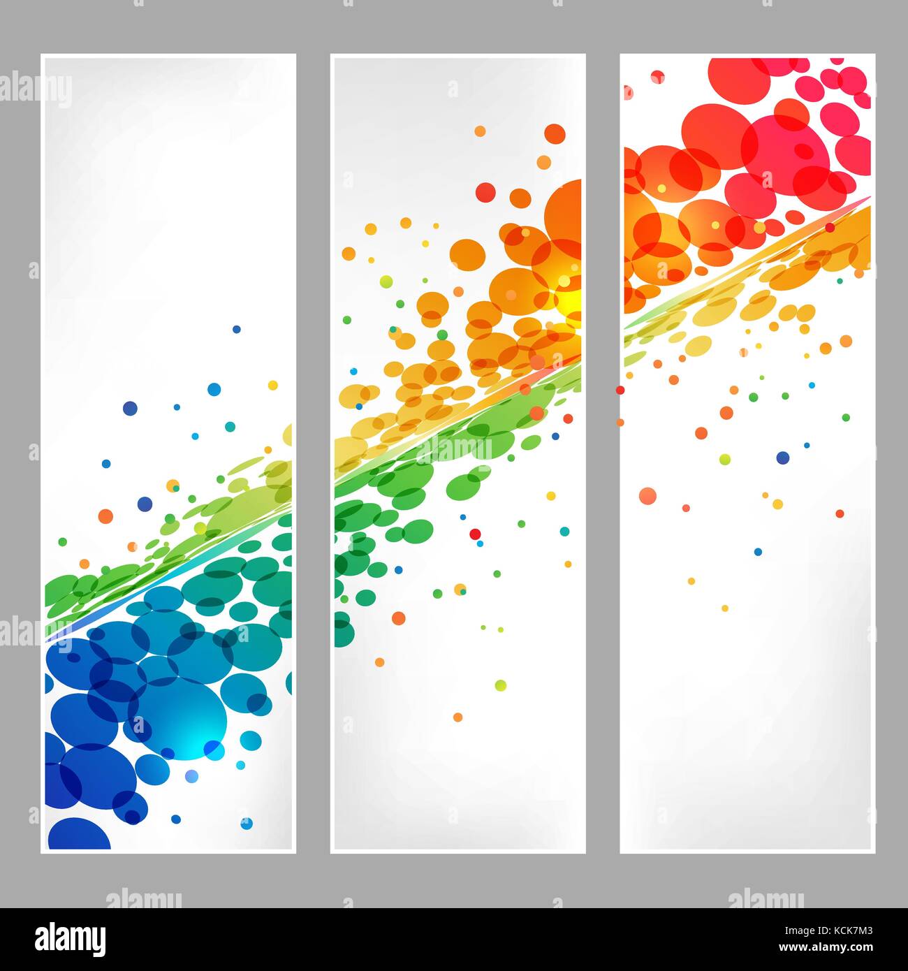 Circle design, colorful ellipse elements with effect on white ...