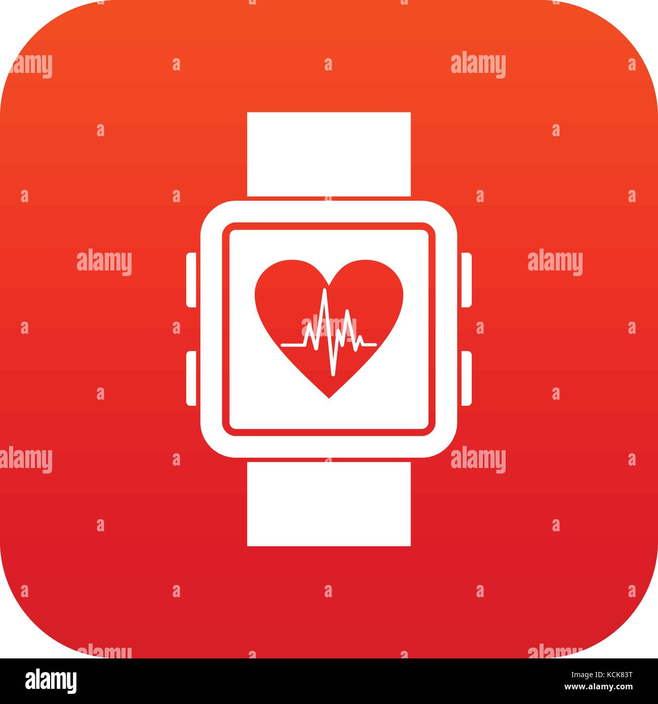 Smartwatch icon digital red Stock Vector Image & Art - Alamy
