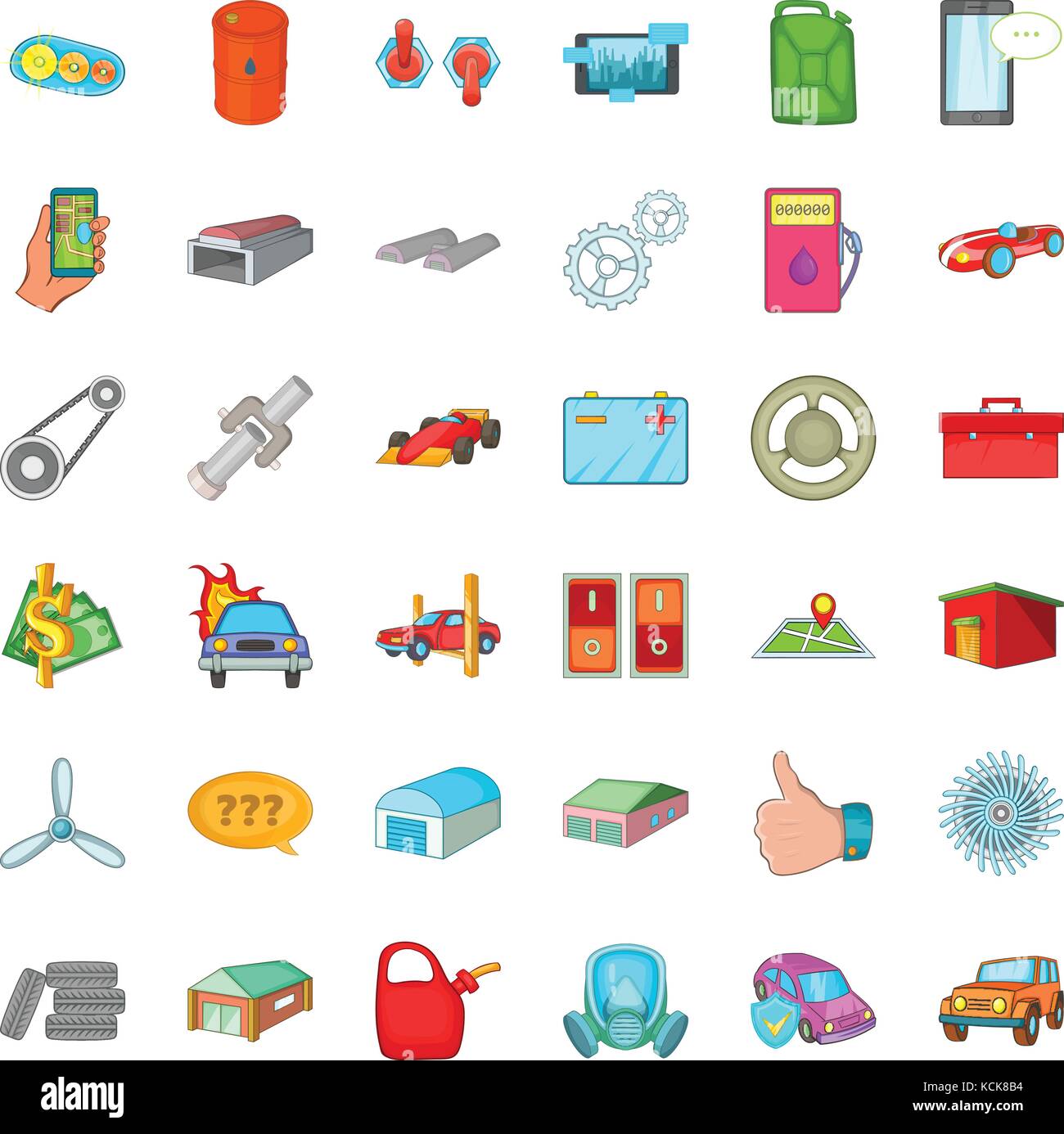 Service icons set, cartoon style Stock Vector Image & Art - Alamy