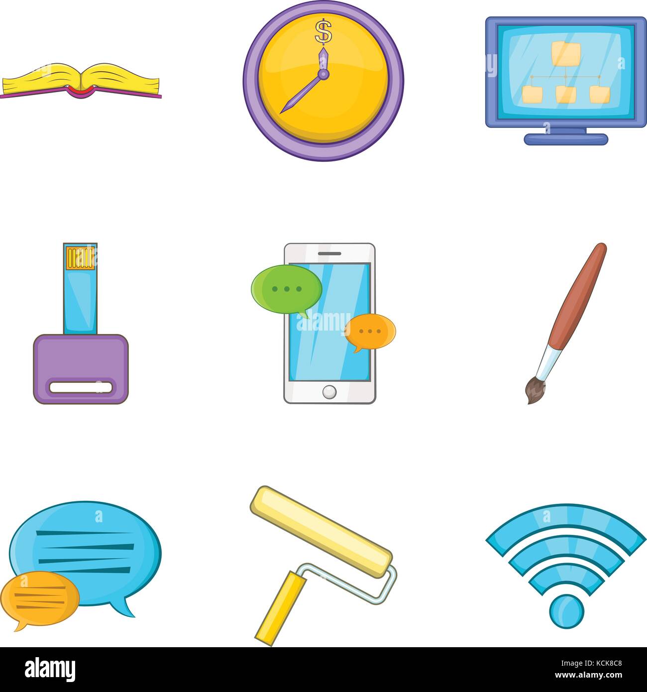 Career icons set, cartoon style Stock Vector Image & Art - Alamy