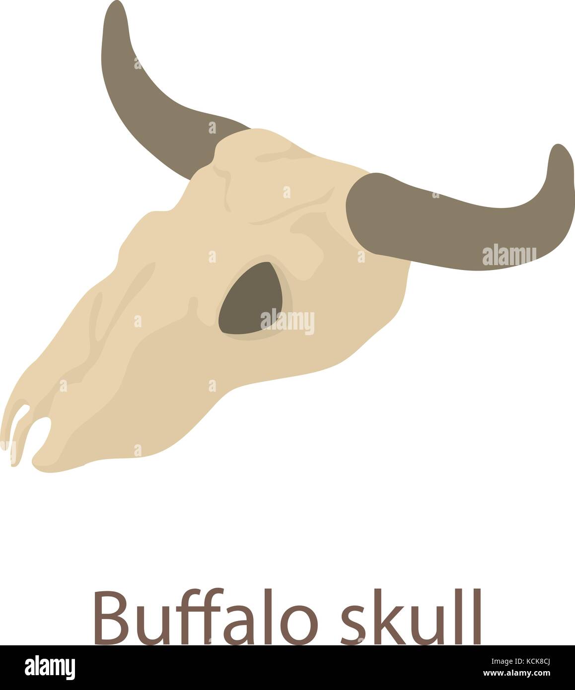 Buffalo skull icon, isometric 3d style Stock Vector Image & Art - Alamy