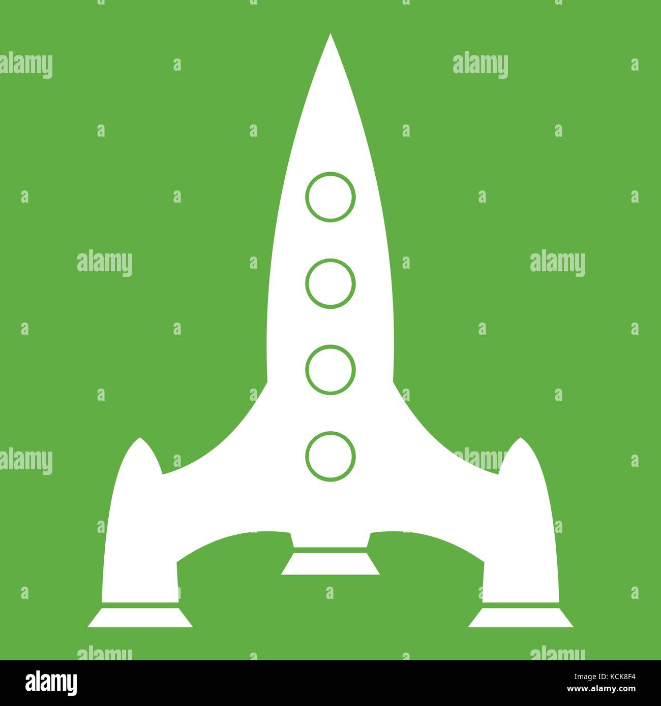 Rocket icon green Stock Vector Image & Art - Alamy