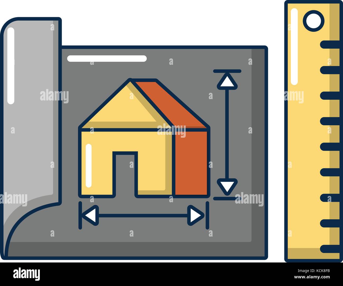 House plan icon, cartoon style Stock Vector Image & Art - Alamy