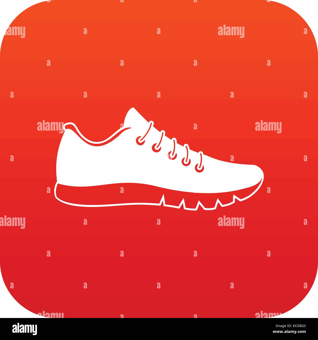 Sneakers icon digital red Stock Vector Image & Art - Alamy