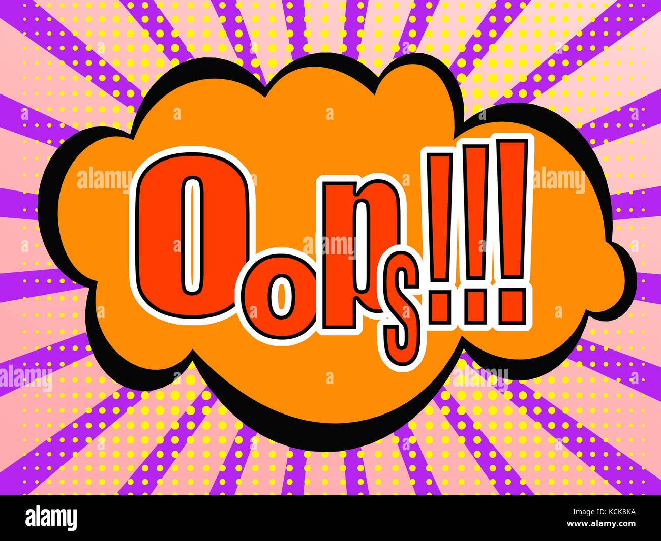 Oops Comic Speech Bubble image with hi-res rendered artwork that could ...