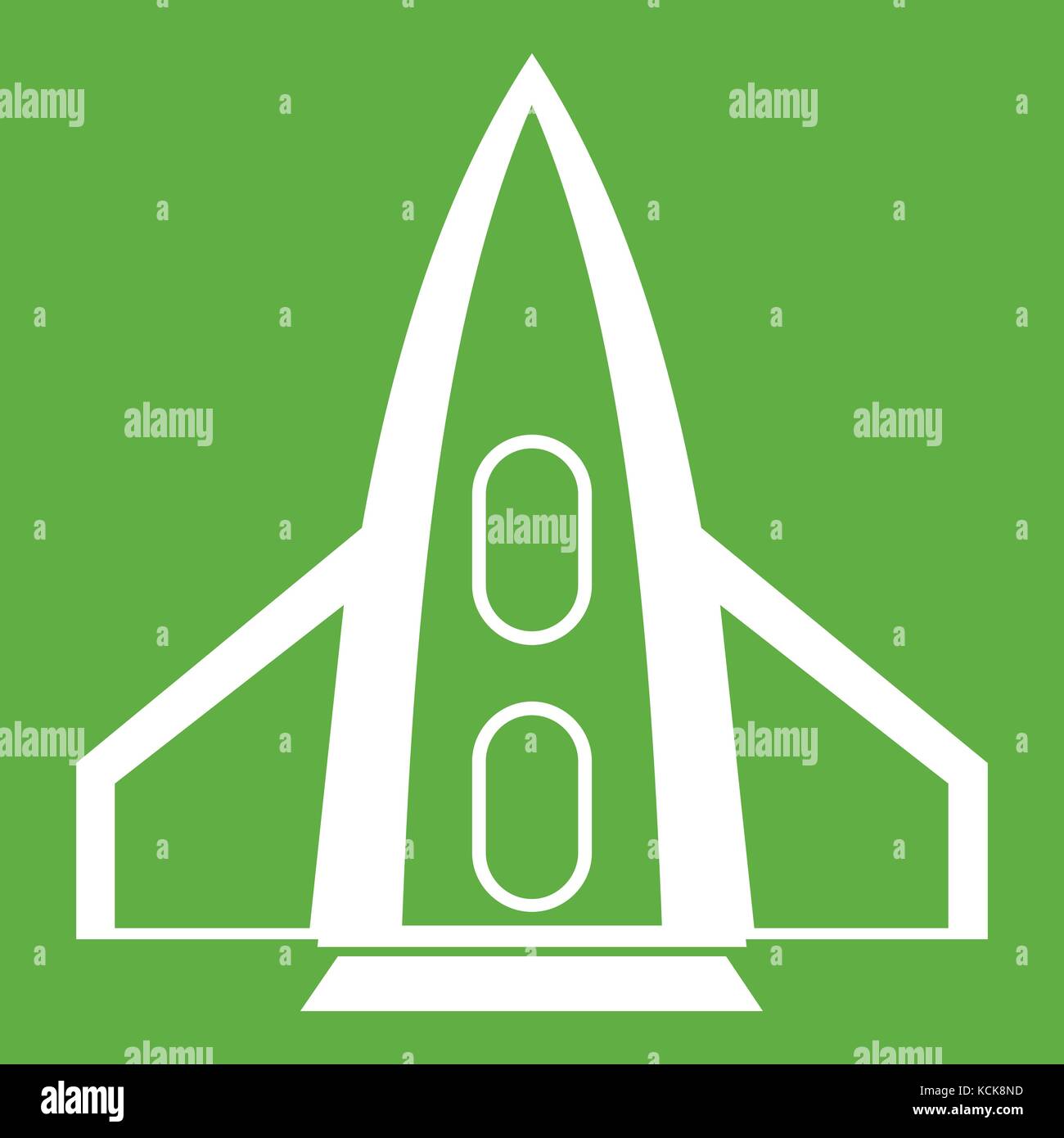 Rocket icon green Stock Vector Image & Art - Alamy