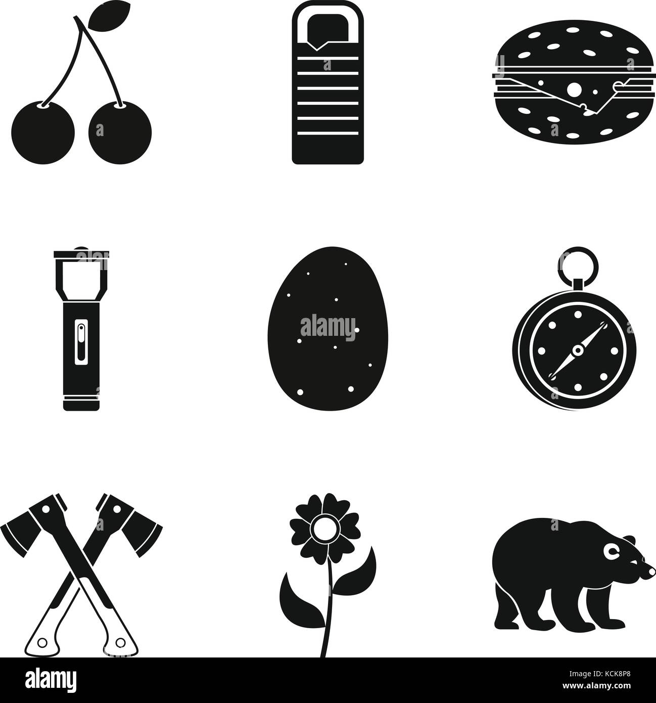 Native icons set, simple style Stock Vector Image & Art - Alamy