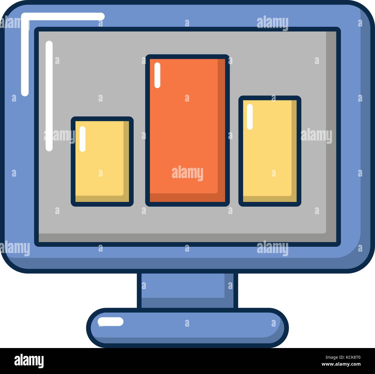 Monitor icon, cartoon style Stock Vector Image & Art - Alamy