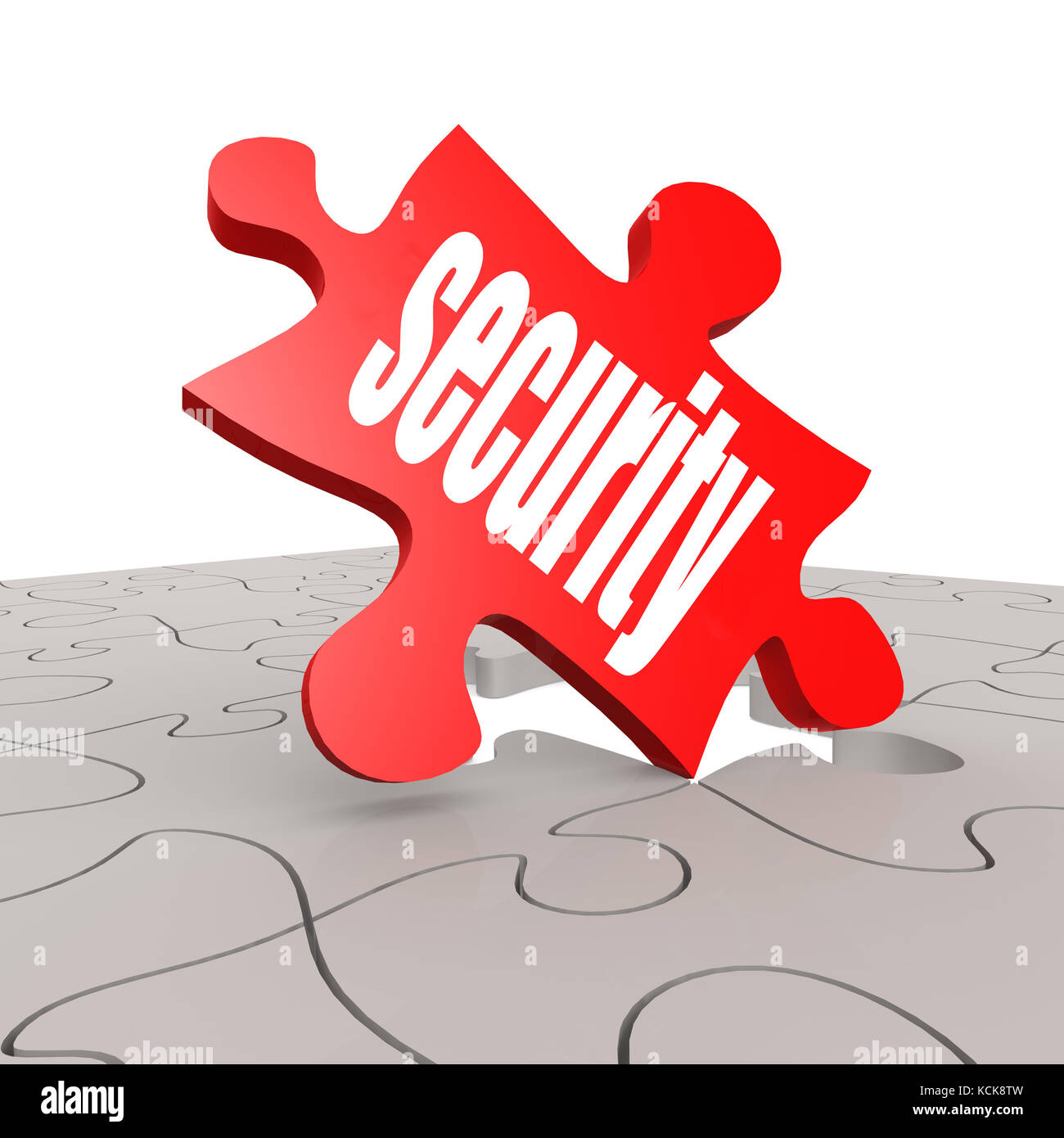 Security word with puzzle background image with hi-res rendered artwork ...