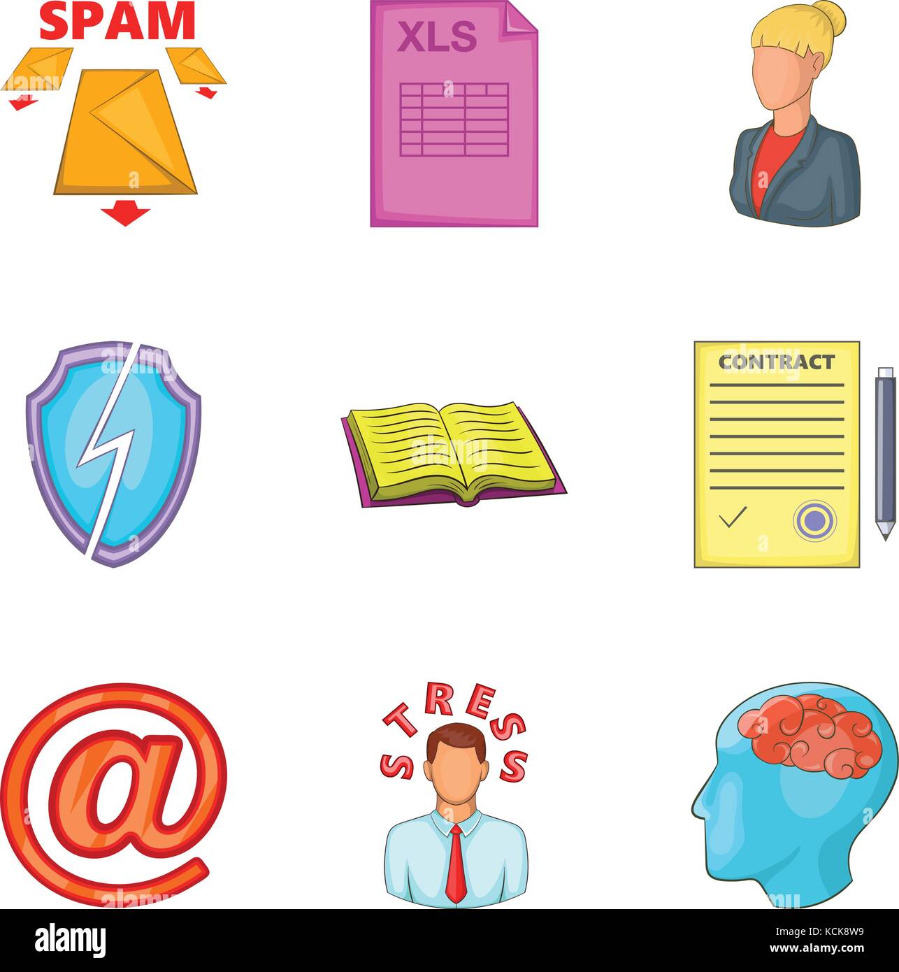 Hard work day in office Stock Vector Images - Alamy