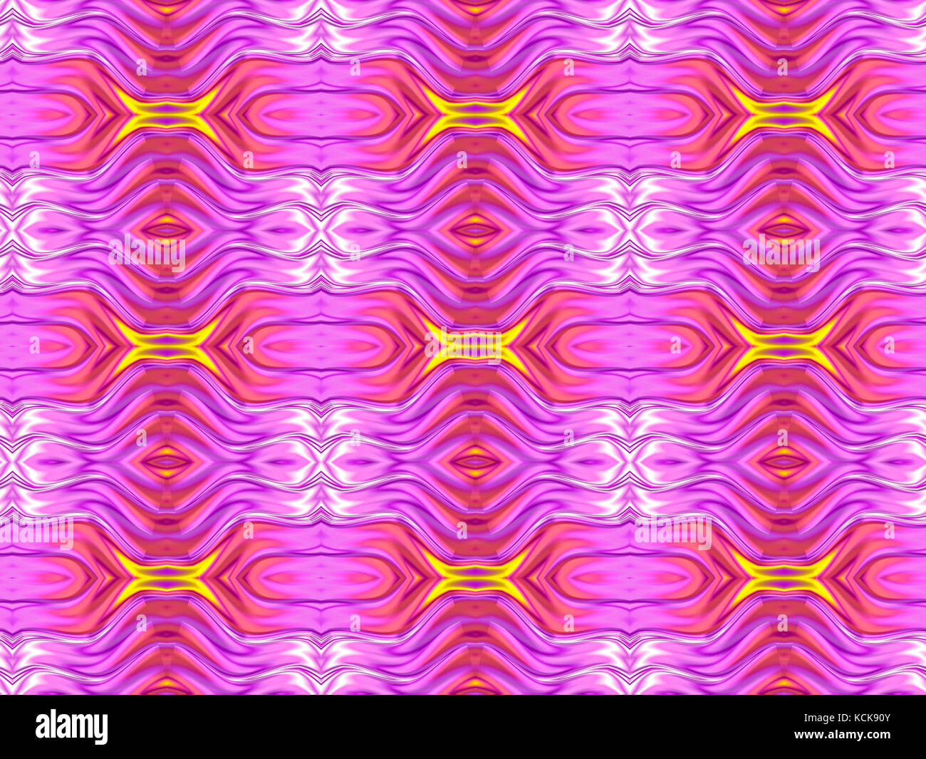 Strange mirrored wallpaper pattern Stock Photo - Alamy