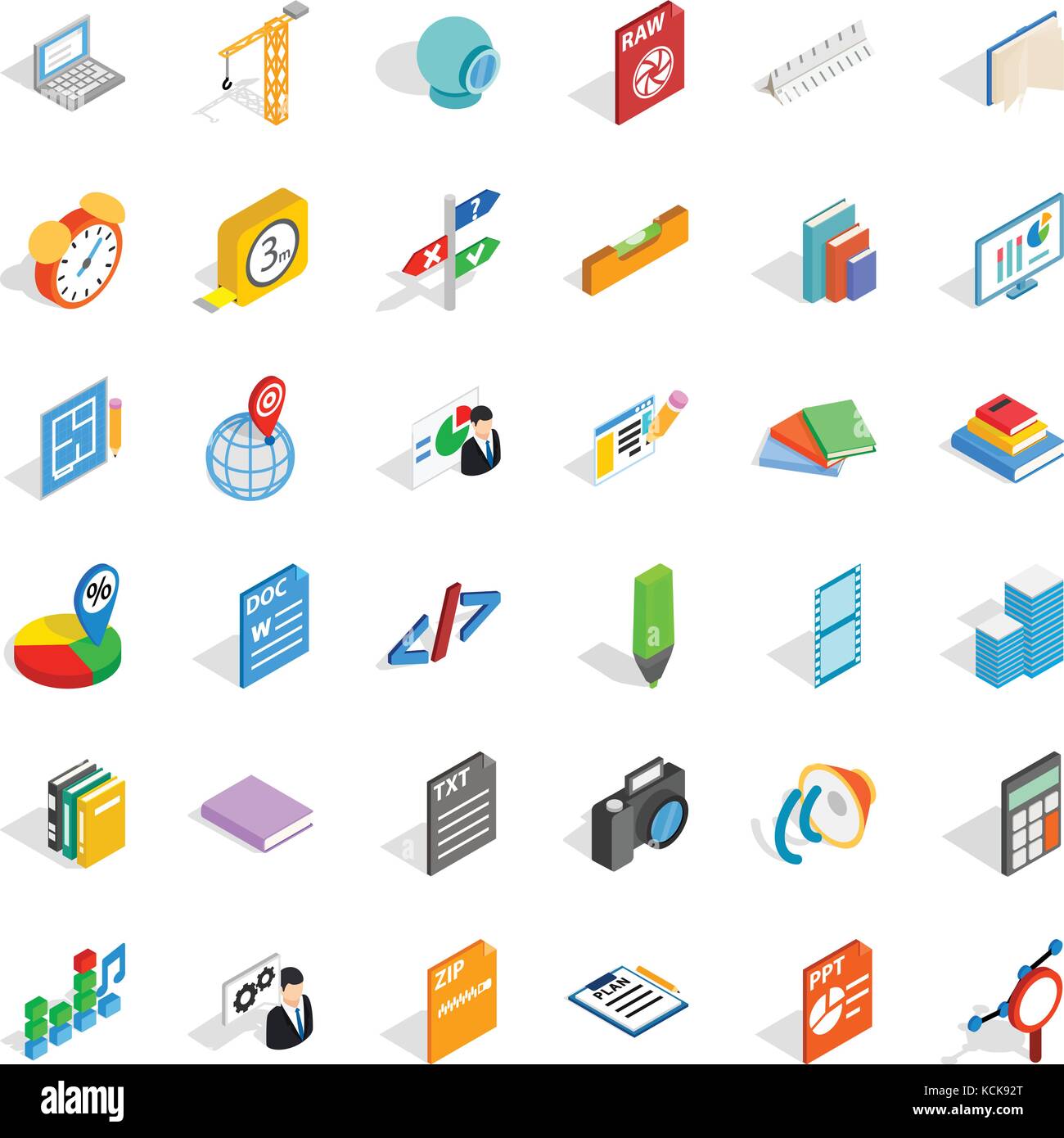 3d printing isometric icons collection hi-res stock photography and ...