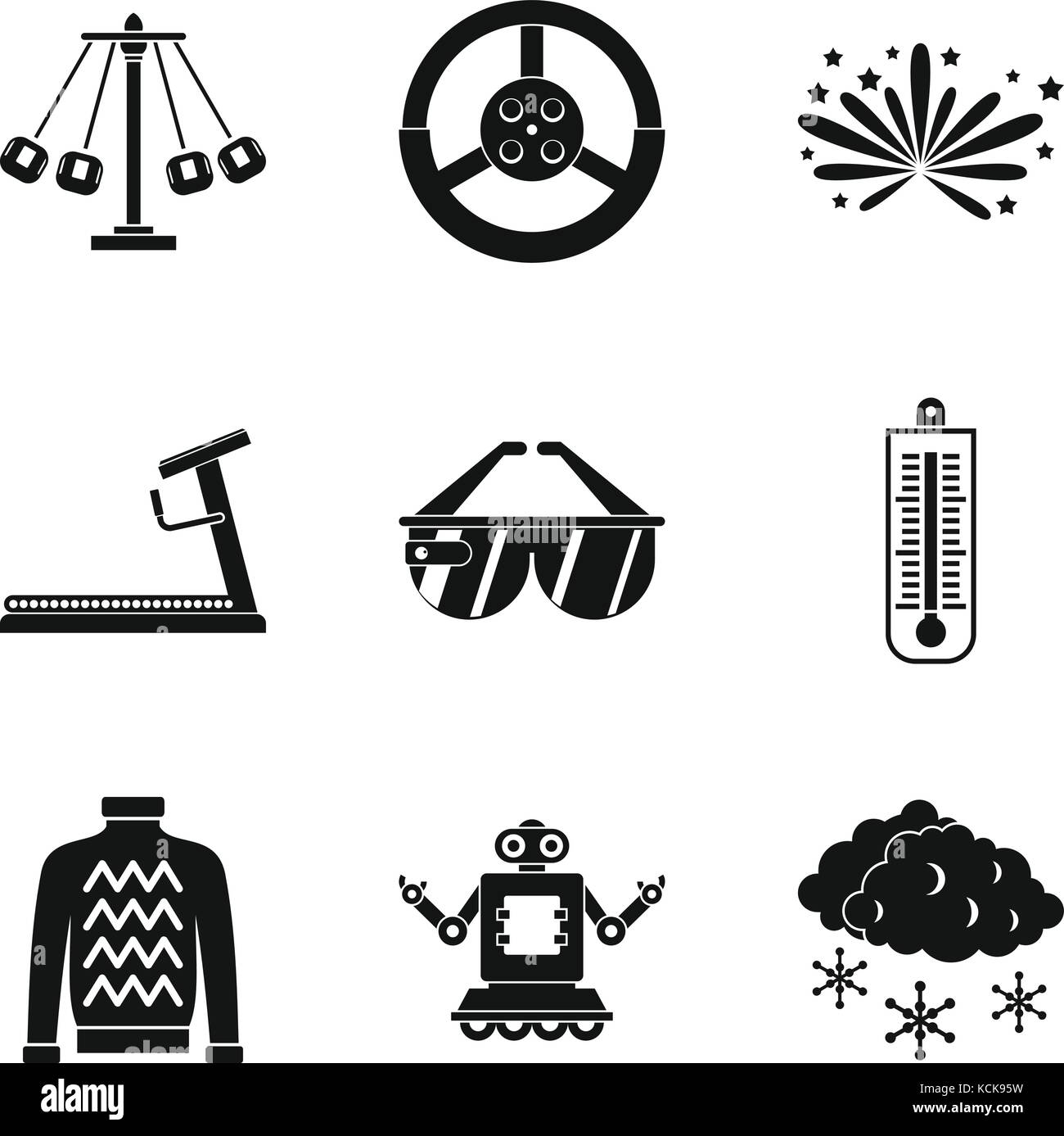 Active children icons set, simple style Stock Vector Image & Art - Alamy