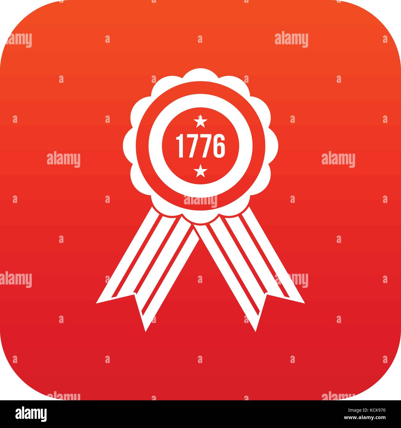 American emblem icon digital red Stock Vector Image & Art - Alamy