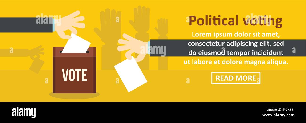 Political voting banner horizontal concept Stock Vector Image & Art - Alamy