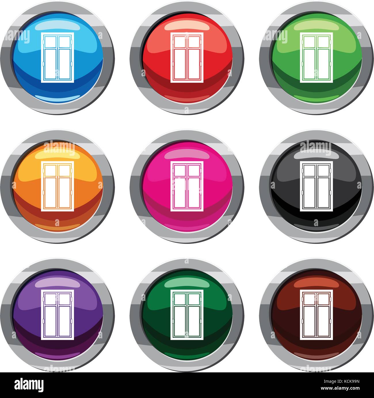 Wooden window set 9 collection Stock Vector Image & Art - Alamy