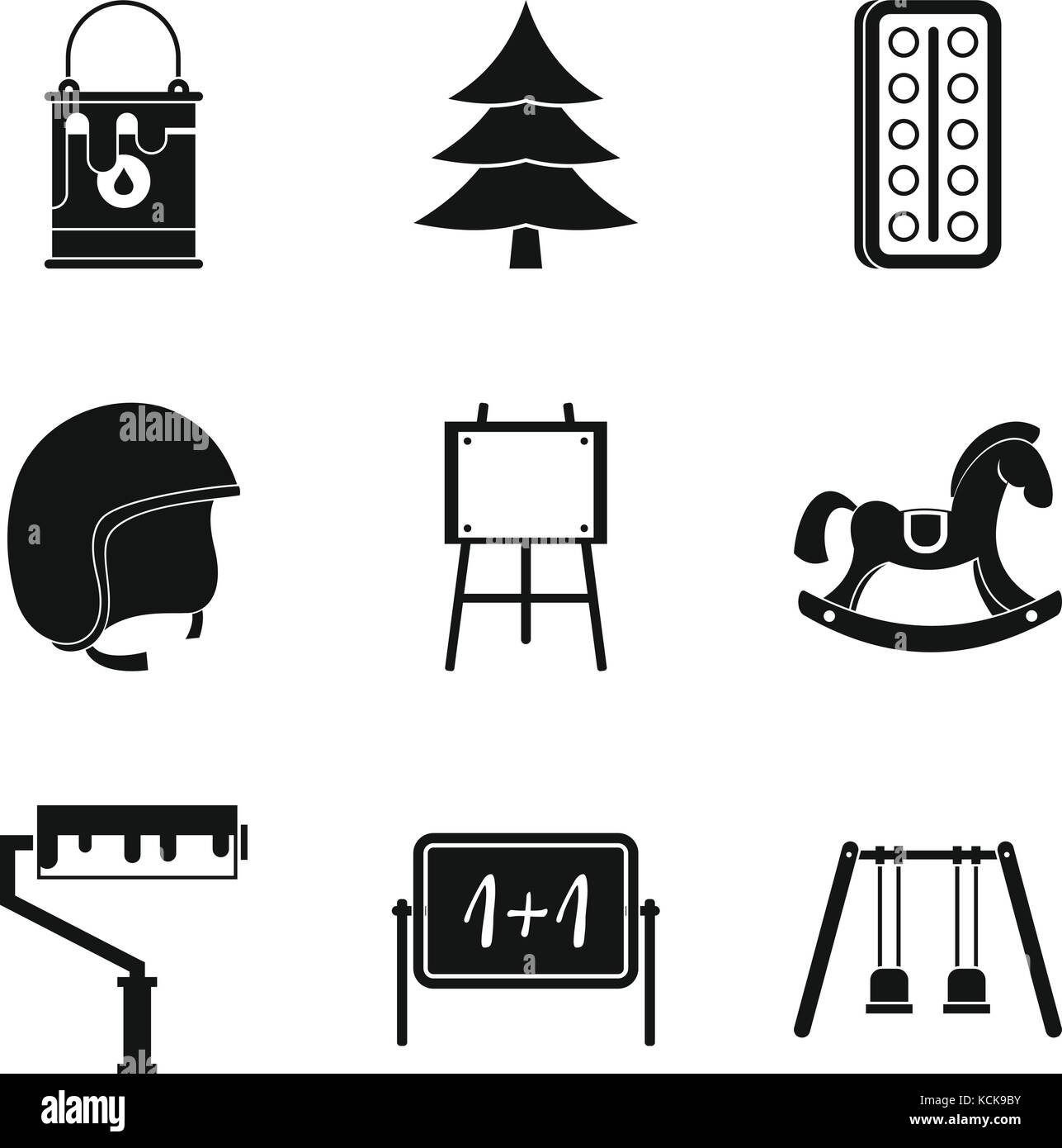 Expectations child icons set, simple style Stock Vector Image & Art - Alamy