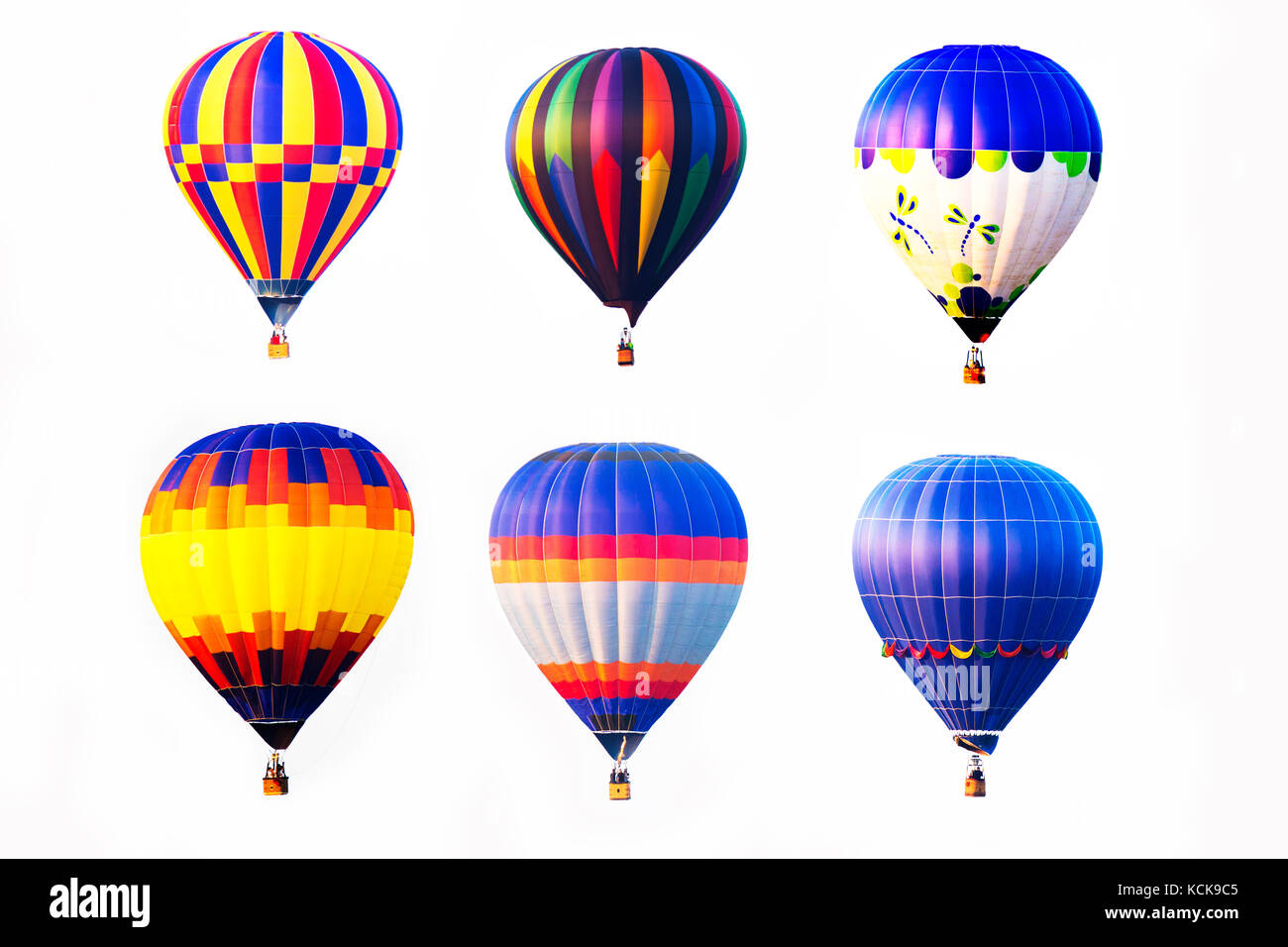 Striped red white hot air Cut Out Stock Images & Pictures - Alamy