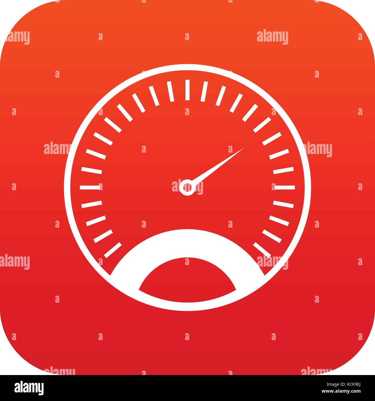 Speedometer icon digital red Stock Vector Image & Art - Alamy