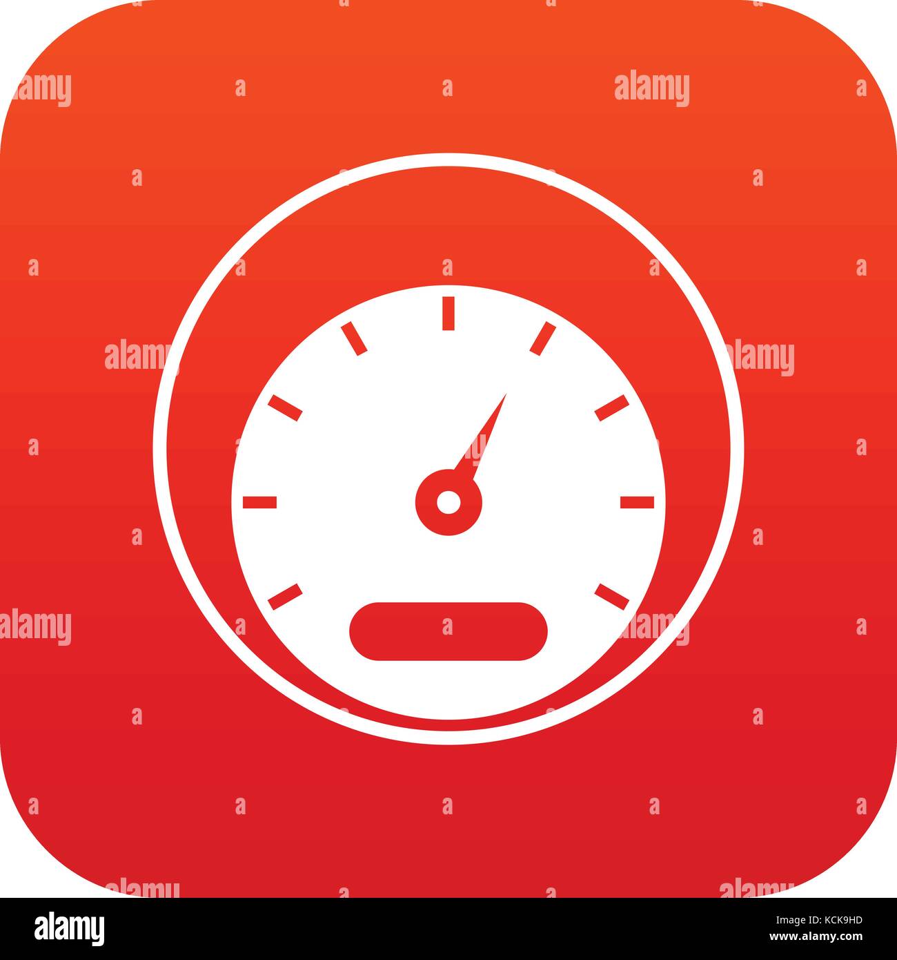 Speedometer icon digital red Stock Vector Image & Art - Alamy