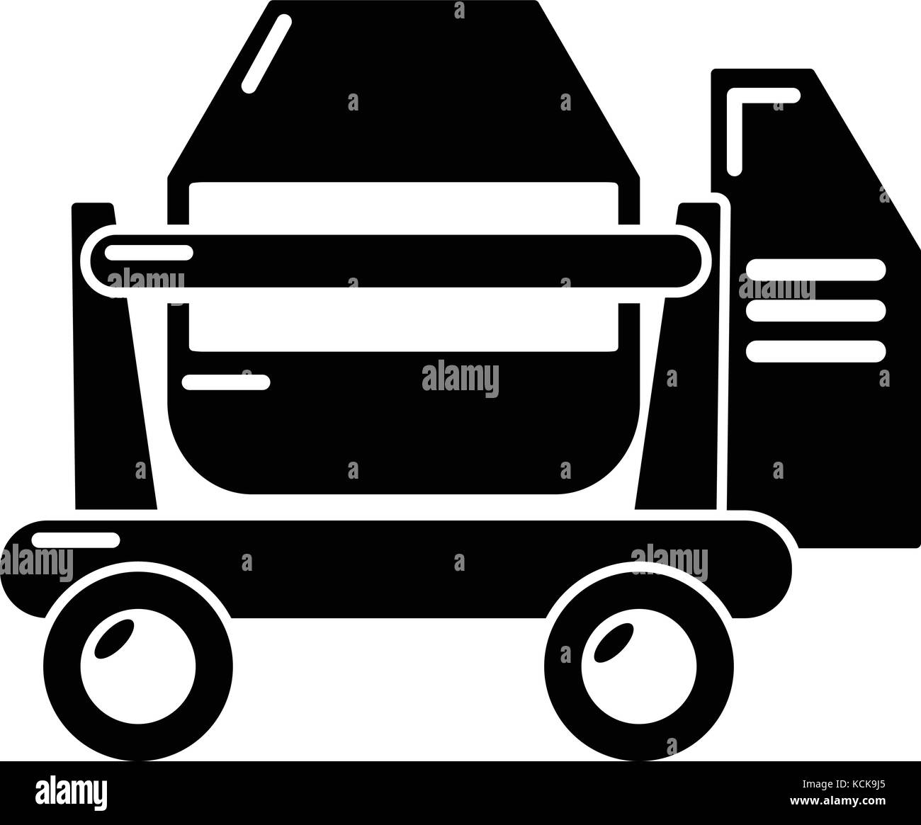 Concrete mixer icon, simple black style Stock Vector Image & Art - Alamy