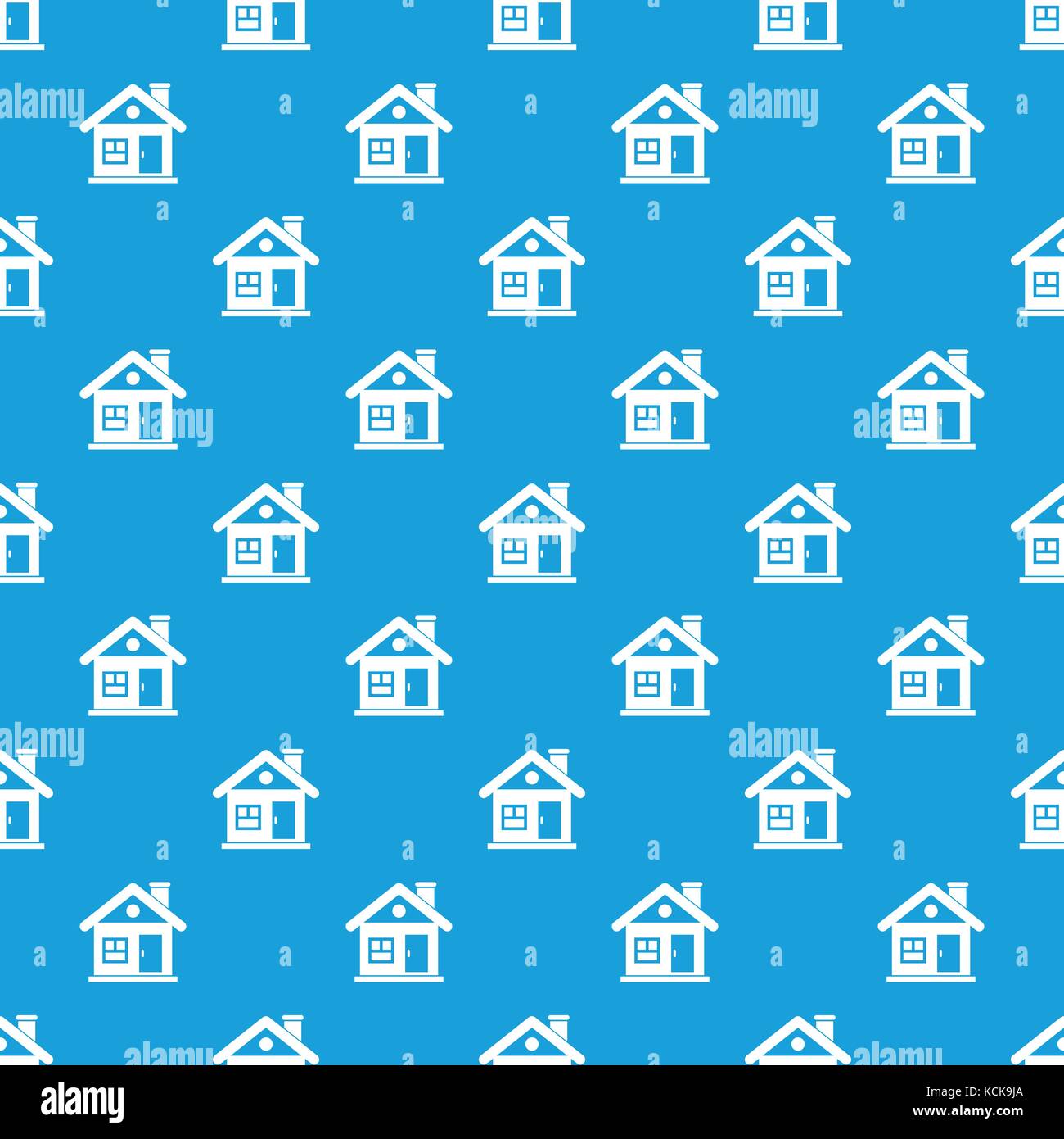 House pattern seamless blue Stock Vector Image & Art - Alamy