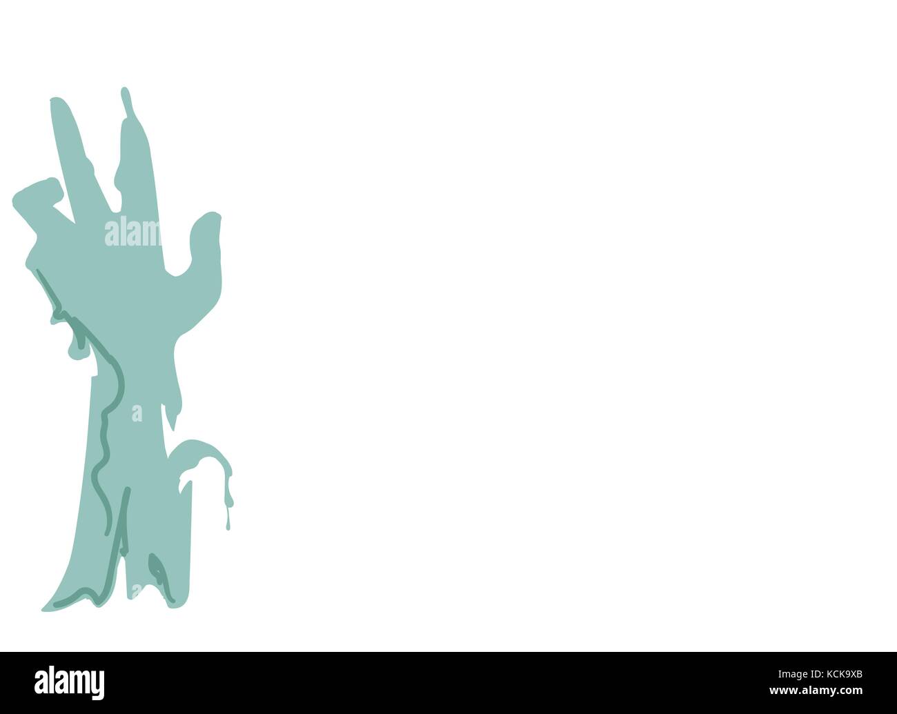 Zombie hand set isolated on white background. Grab reaching zombies ...