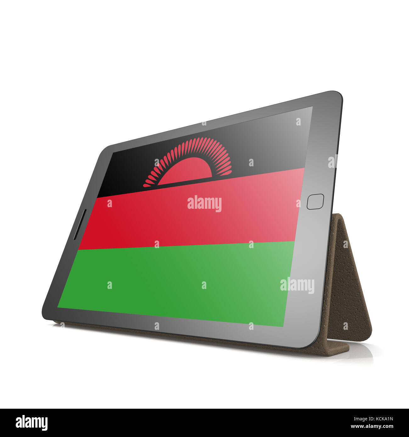 Tablet with Malawi flag image with hi-res rendered artwork that could ...