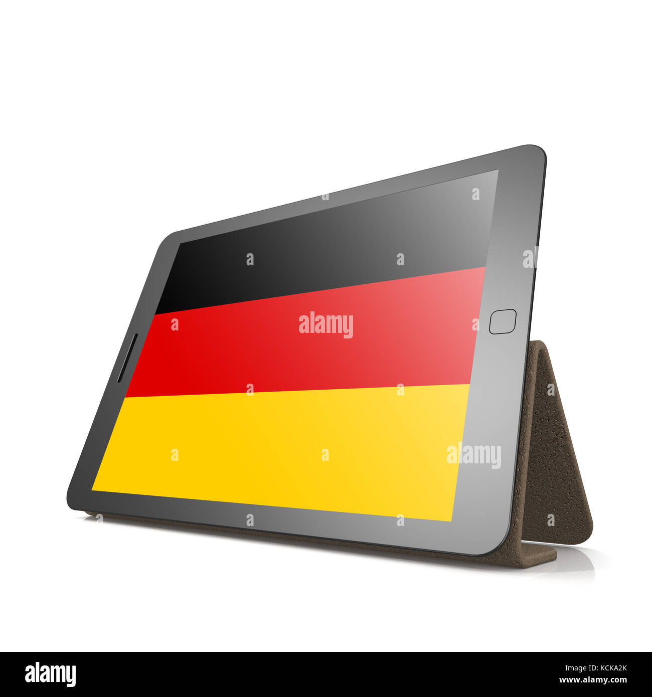 Tablet with Germany flag image with hi-res rendered artwork that could ...