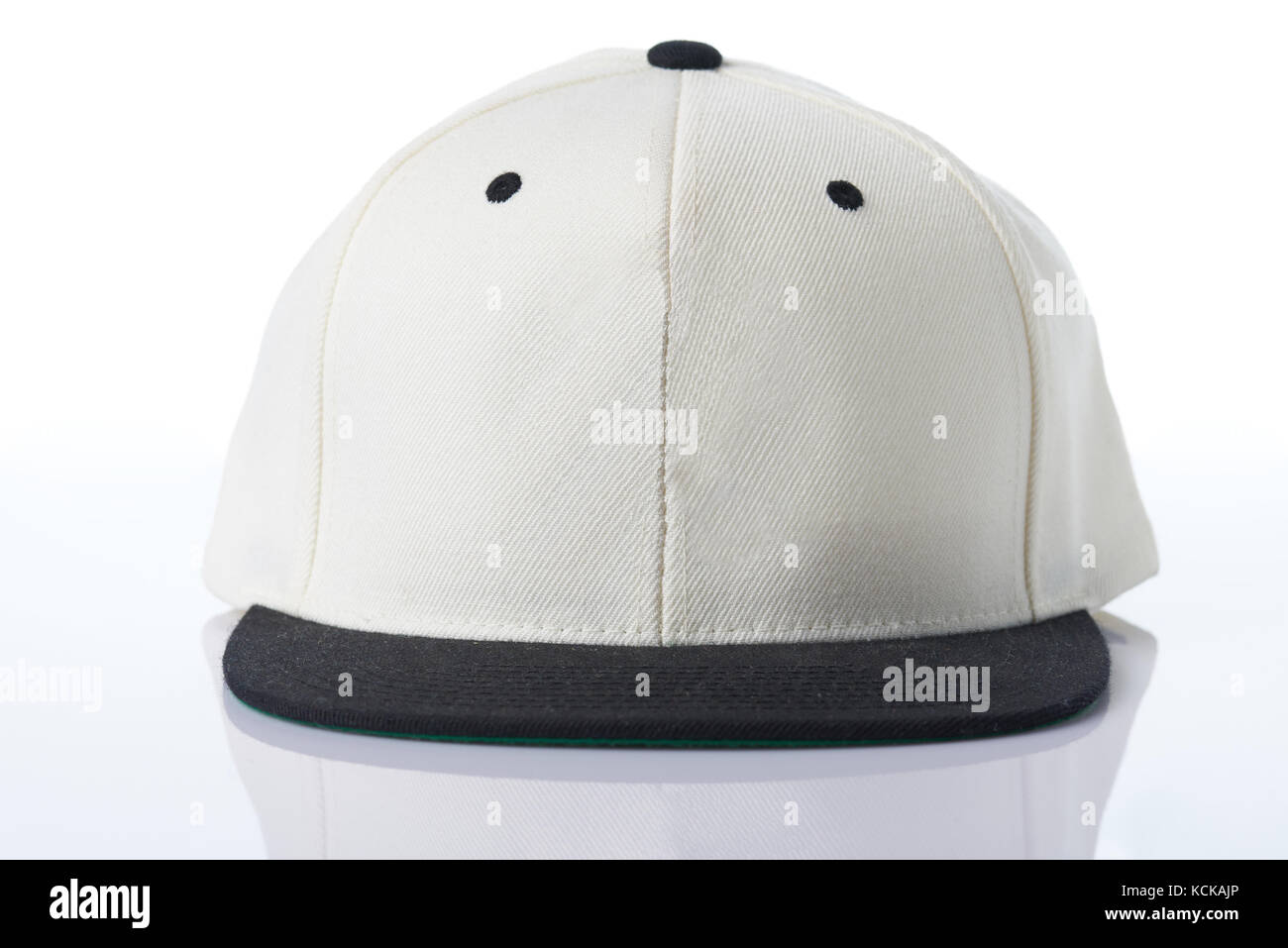 Front view of white baseball cap isolated on white background Stock ...