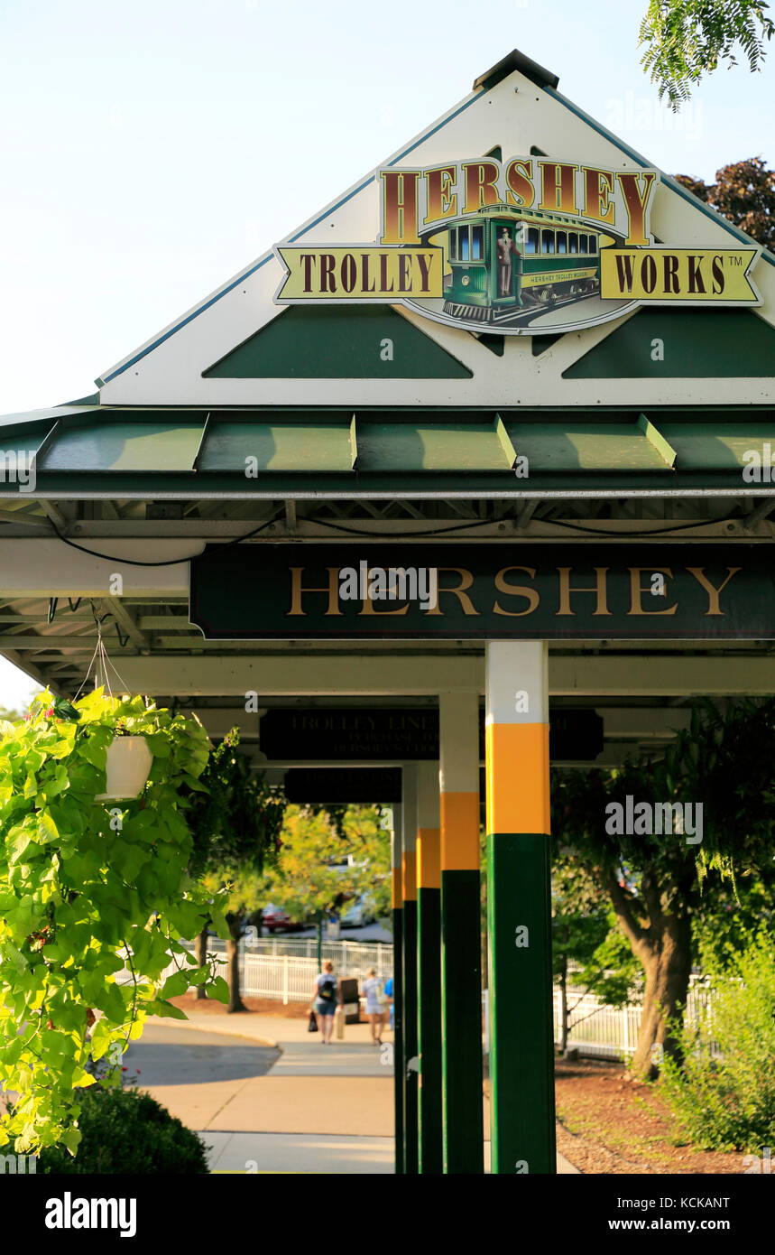 The Hershey Trolley Works station in Hershey,Pennsylvania,USA Stock ...