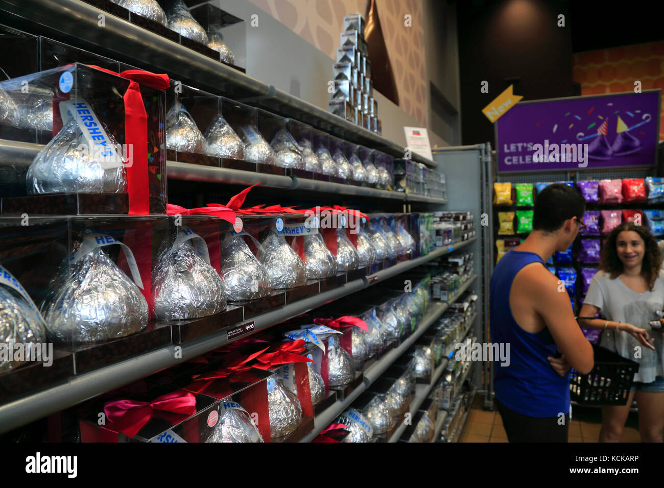 Giant Kisses chocolates from sale inside the marketplace store of ...