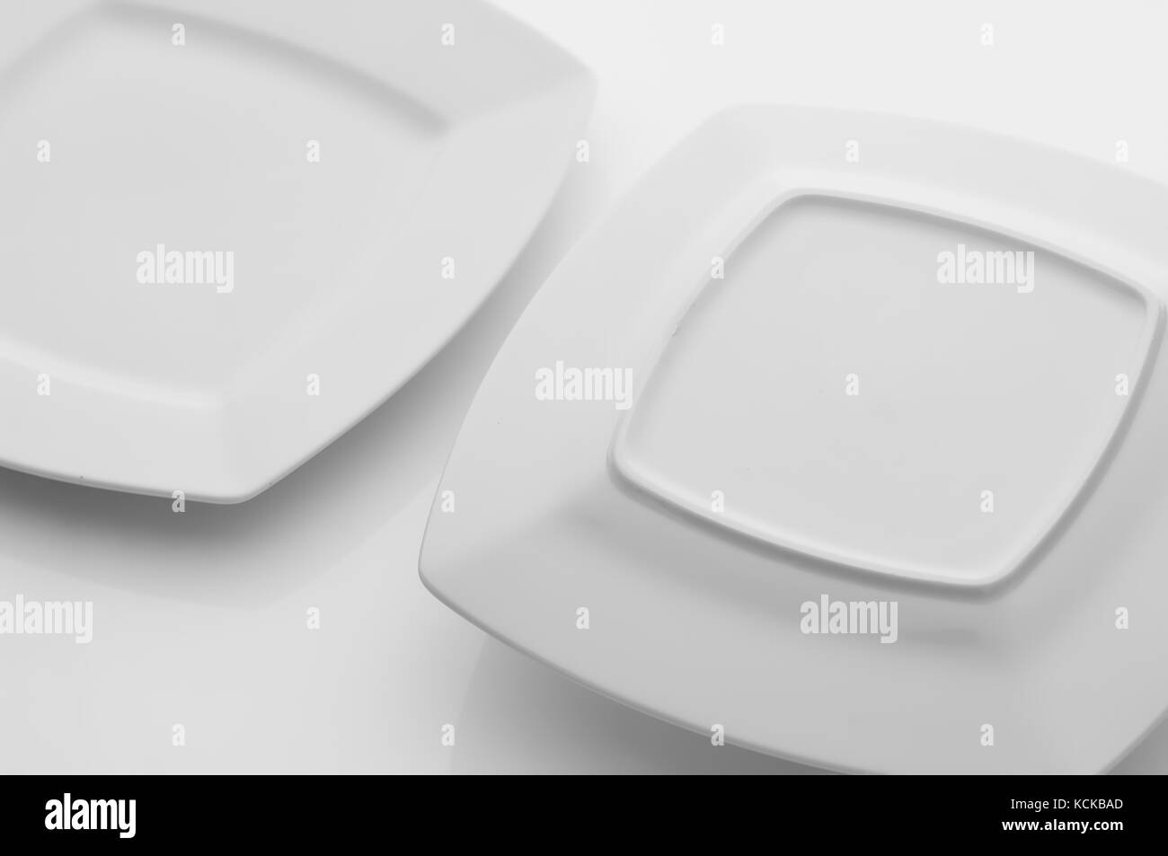 kitchen and restaurant utensils, plates, on a light background Stock ...