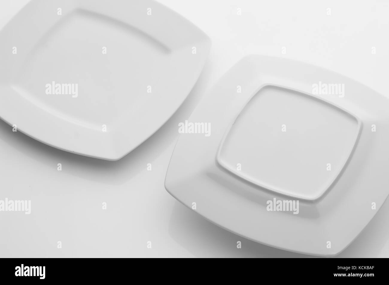 kitchen and restaurant utensils, plates, on a light background Stock ...