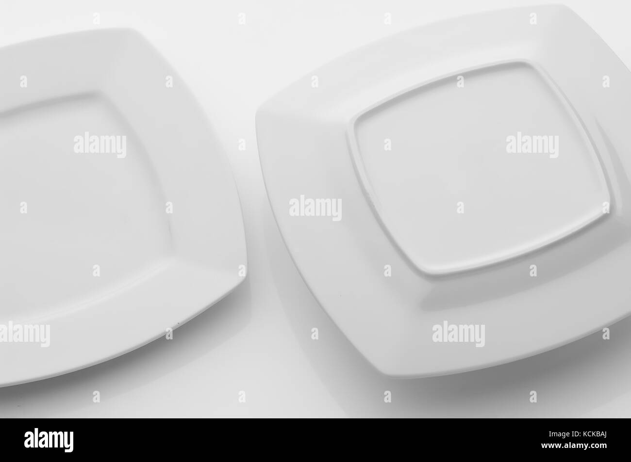 kitchen and restaurant utensils, plates, on a light background Stock ...