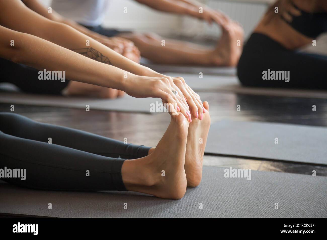 Group fitness feet hi-res stock photography and images - Alamy