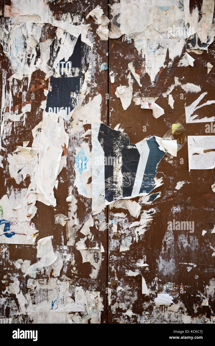 Background with old posters in high resolution Stock Photo - Alamy