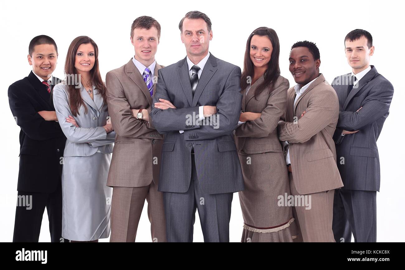 businessman and professional multinational business team Stock Photo ...