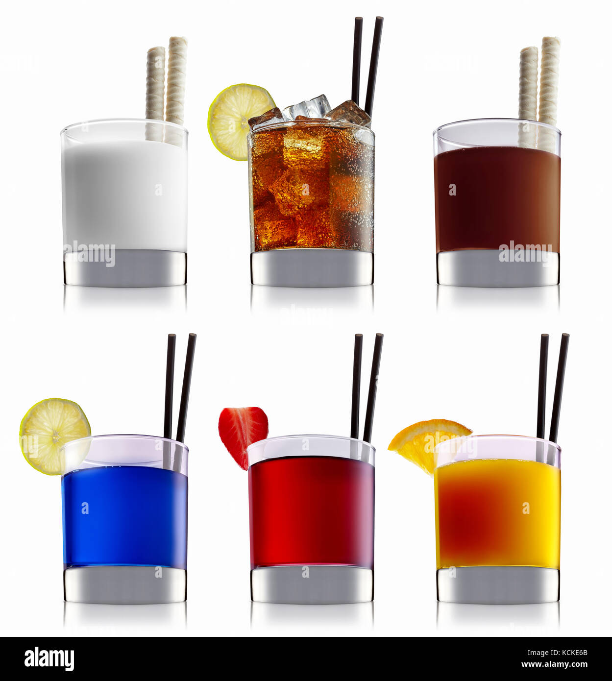 alcohol cocktail set Stock Photo - Alamy