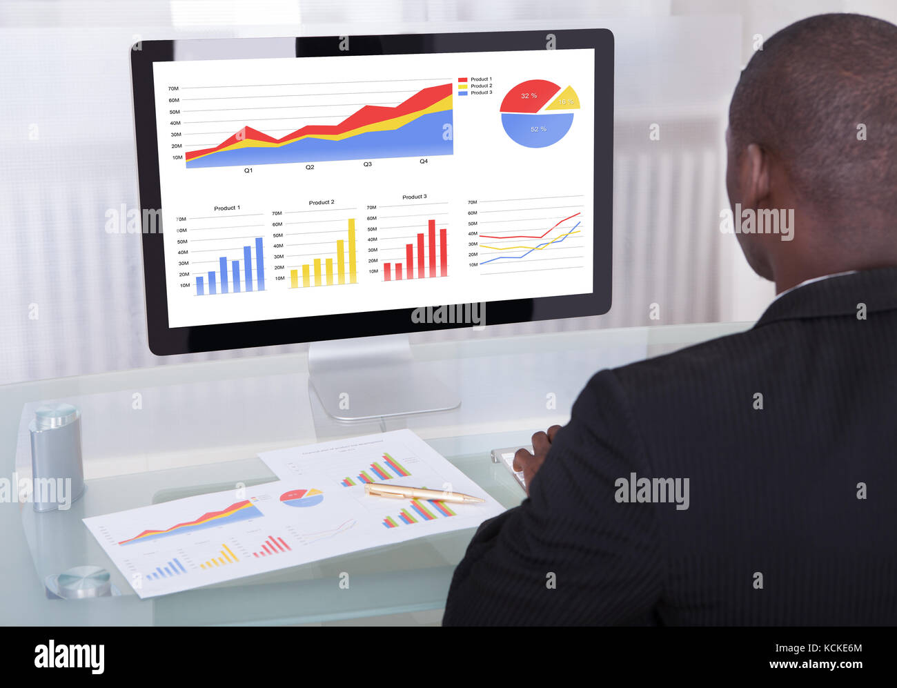 Drawing man typing computer hi-res stock photography and images - Alamy