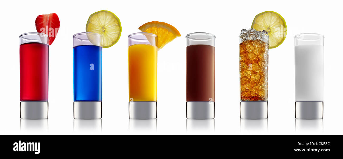 alcohol cocktail set Stock Photo - Alamy