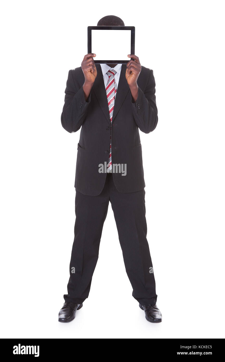 Black businessman in face Cut Out Stock Images & Pictures - Alamy