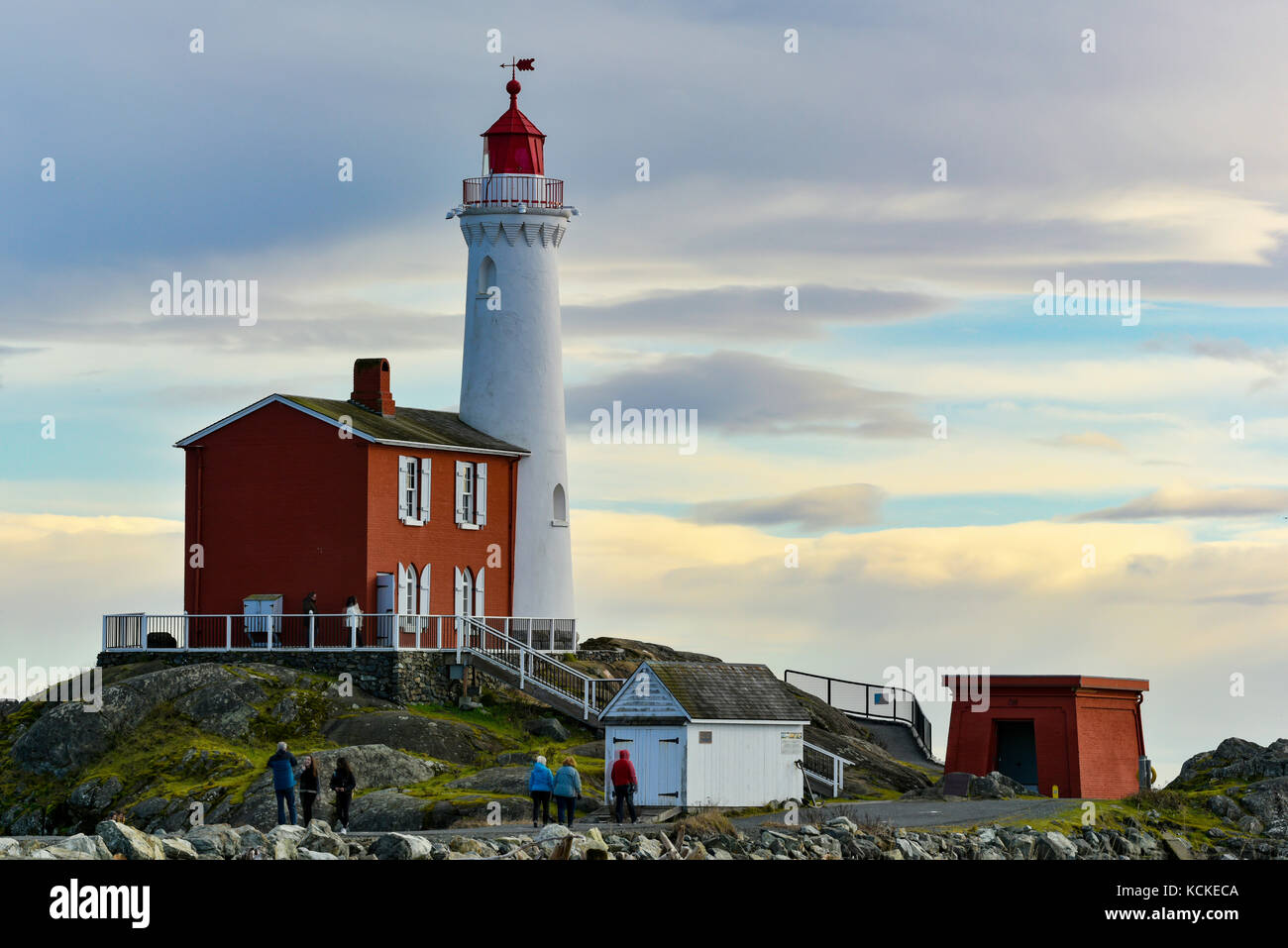 Fort Rod Lighthouse, Fort Rod National Histroic Site, Victoria, BC ...