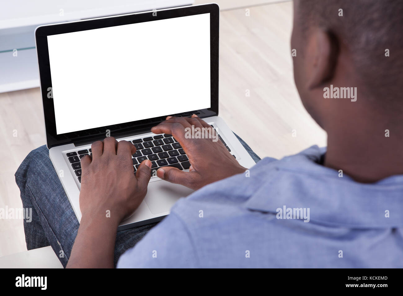 Close up black person typing hi-res stock photography and images - Alamy