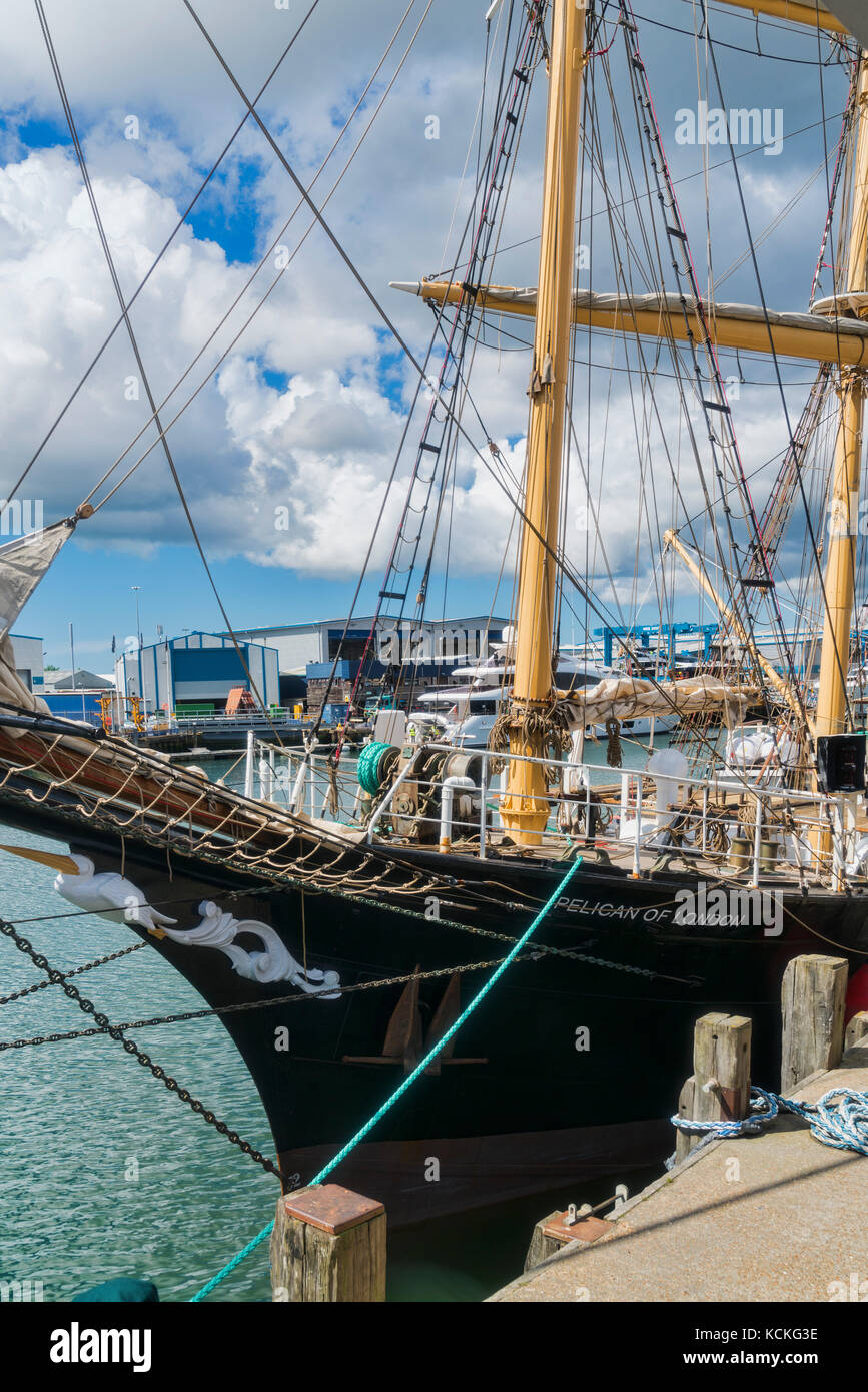 Poole harbour marina, Boat show, tall ships, Dorset, England; UK Stock ...