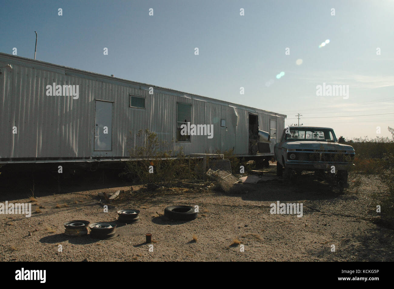 Roadside building near Daggett, California, USA Stock Photo - Alamy
