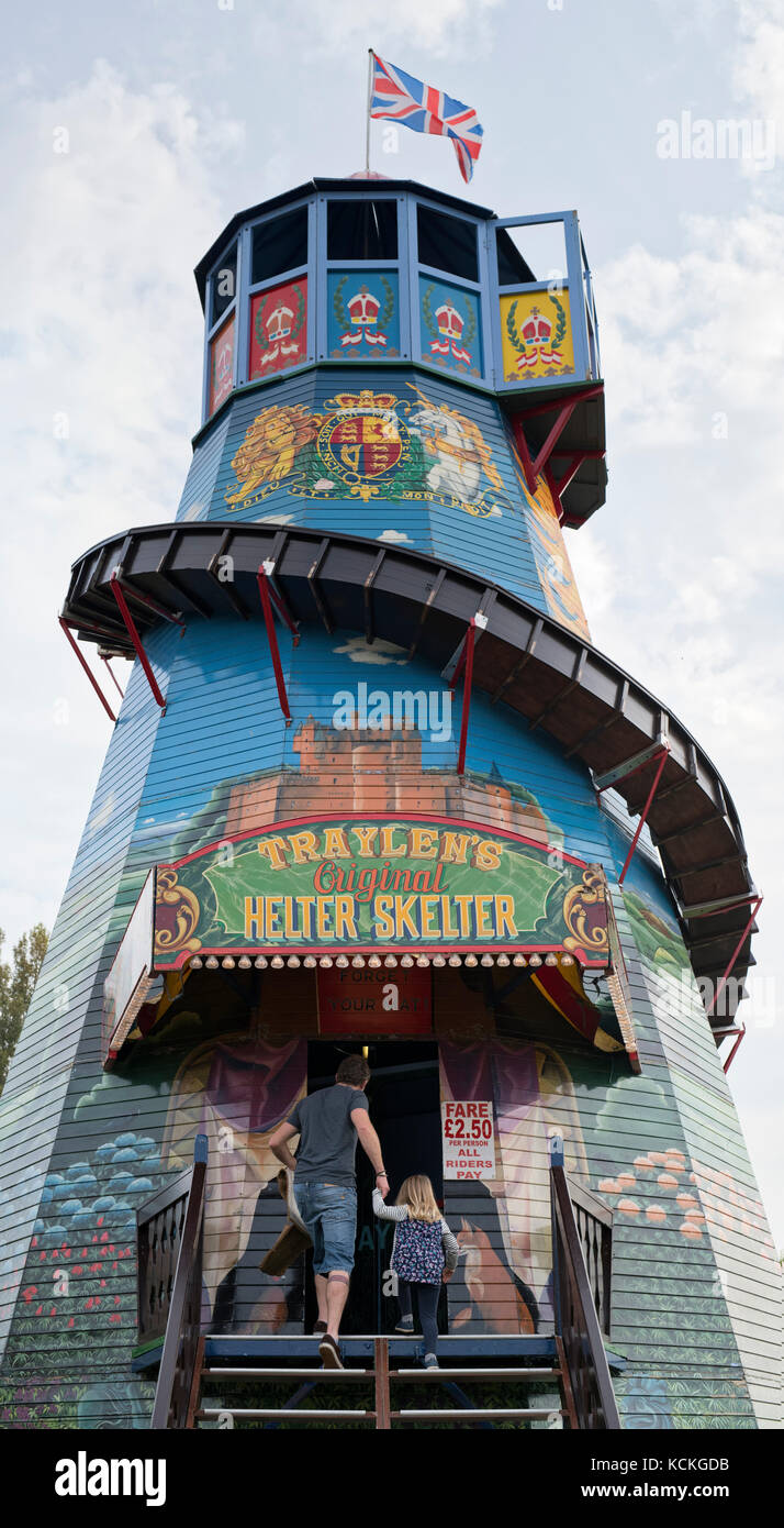 Helter skelter fairground slide hi-res stock photography and images - Alamy