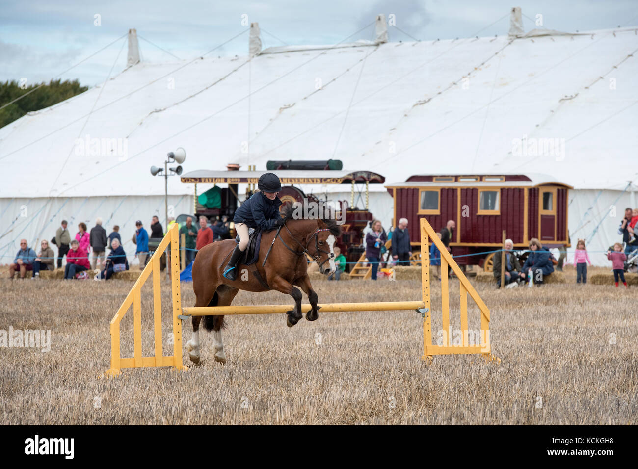 Pony club show jumping competition at the Fairford, Faringdon, Filkins ...