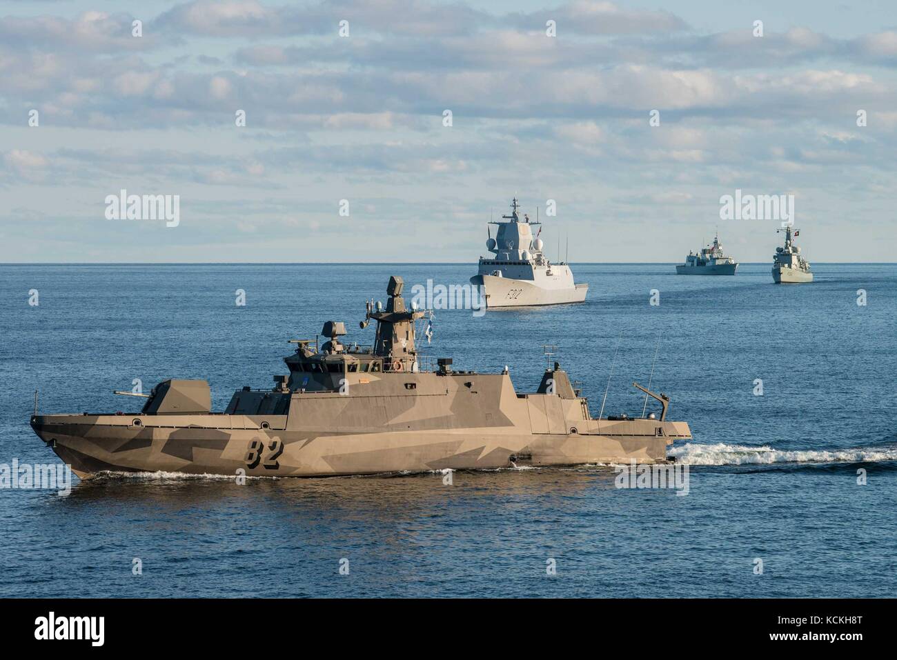 The Finnish Navy Hamina-class fast-attack missile craft boat FNS Hanko ...