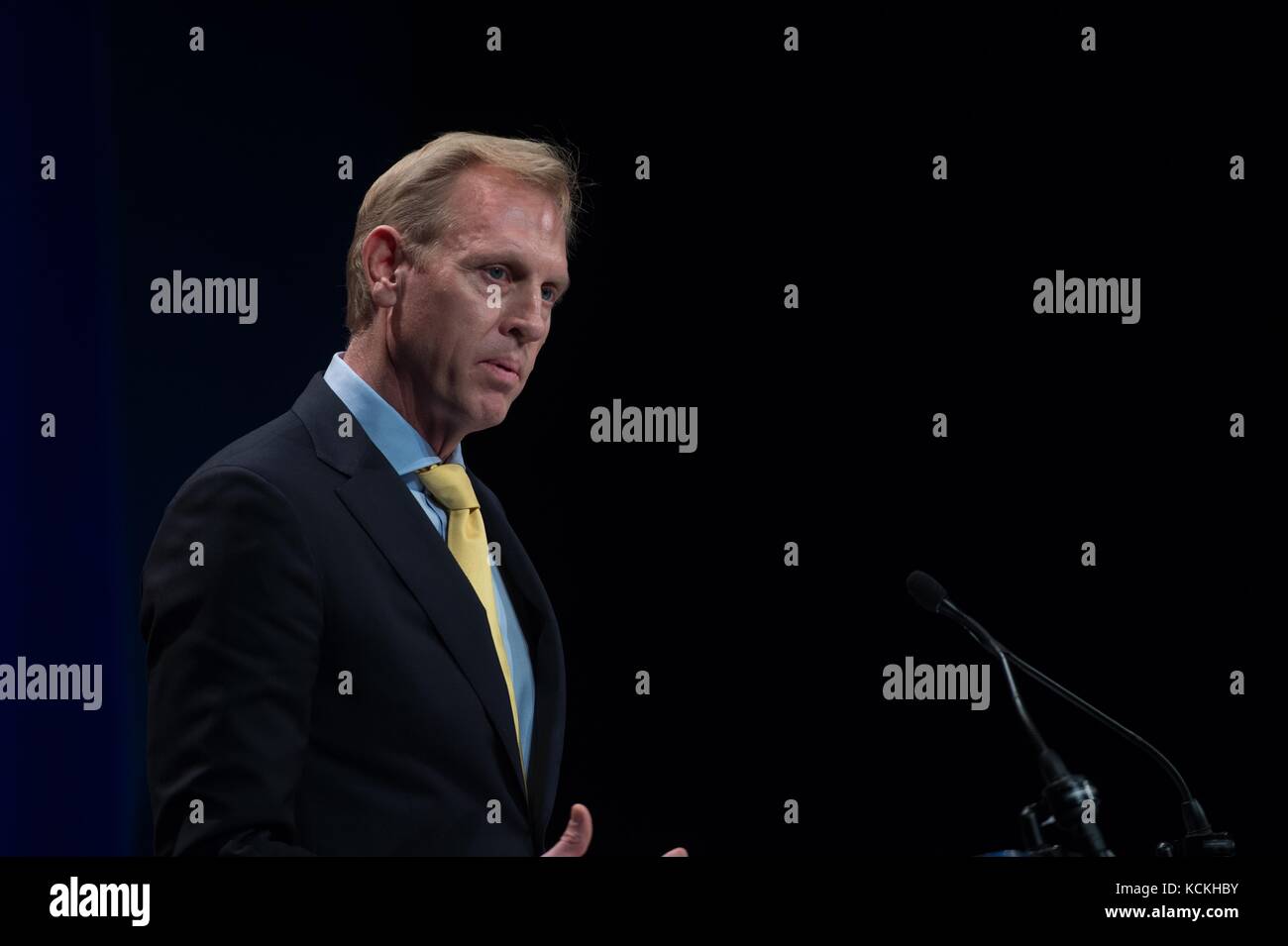 U.S. Deputy Secretary of Defense Pat Shanahan speaks during the ... U.S. Deputy Secretary of Defense Pat Shanahan speaks during the ...